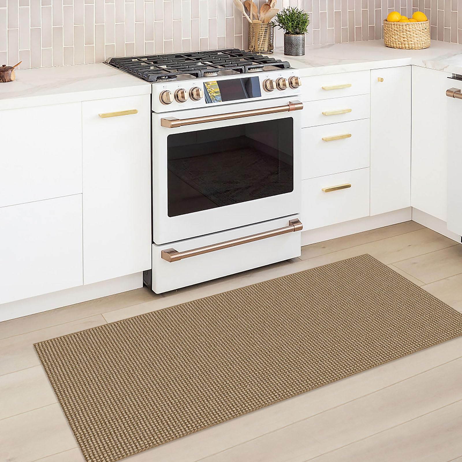 KOZYFLY Boho Hallway Runner Rug 2x5 ft Washable Hallway Carpet Runner Natural Rubber Backed Kitchen Rug Cotton Entryway Runner Rugs Floor Rugs for Kitchen Bathroom Entryway Bedroom
