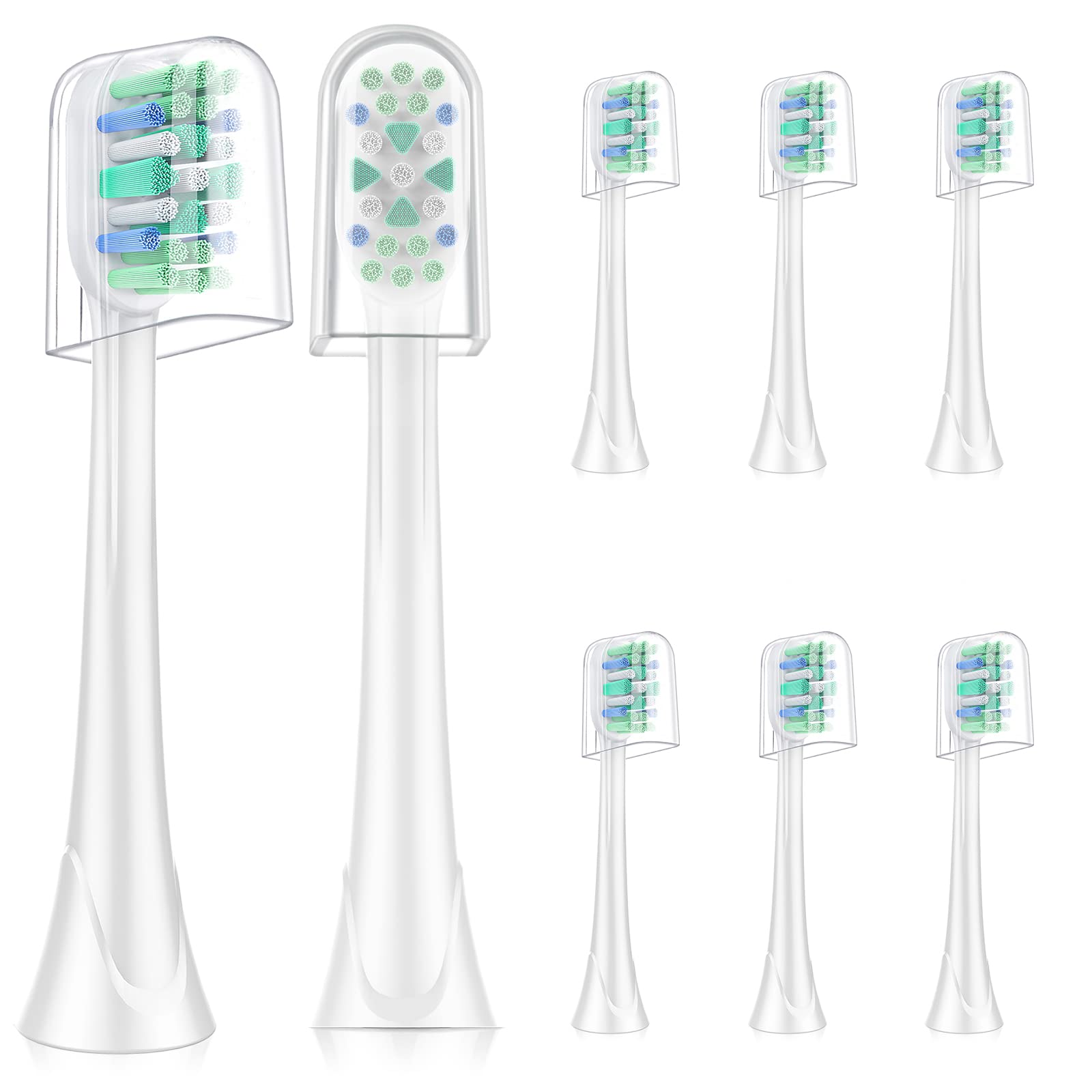 Toothbrush Replacement Heads Compatible with Philips Sonicare, 8 Pack, Electric Brush Head