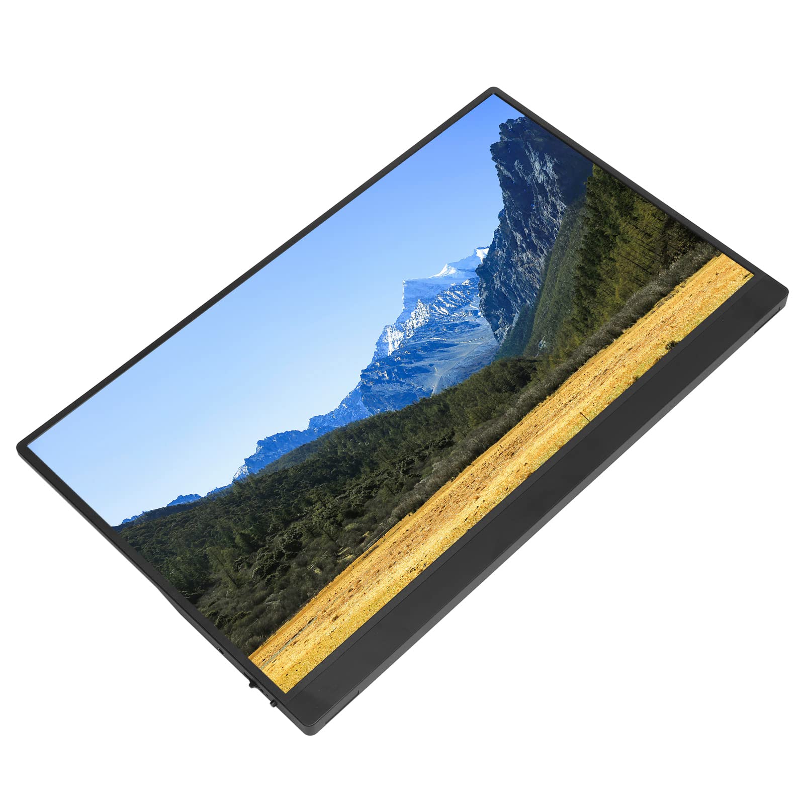 TOPINCN Lapotp Monitor, 100-240V 16:9 Screen Ratio IPS Touch Screen Monitor 1080P Aluminum Alloy Support Same Screen Display HDR Support for Mobile Phone (US Plug)