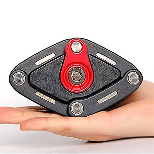 LJJ Bike Lock Heavy Duty Anti-Theft Bicycle Chain Lock Folding with Mounting Bracket Multi-Function Alloy Hamburger Lock