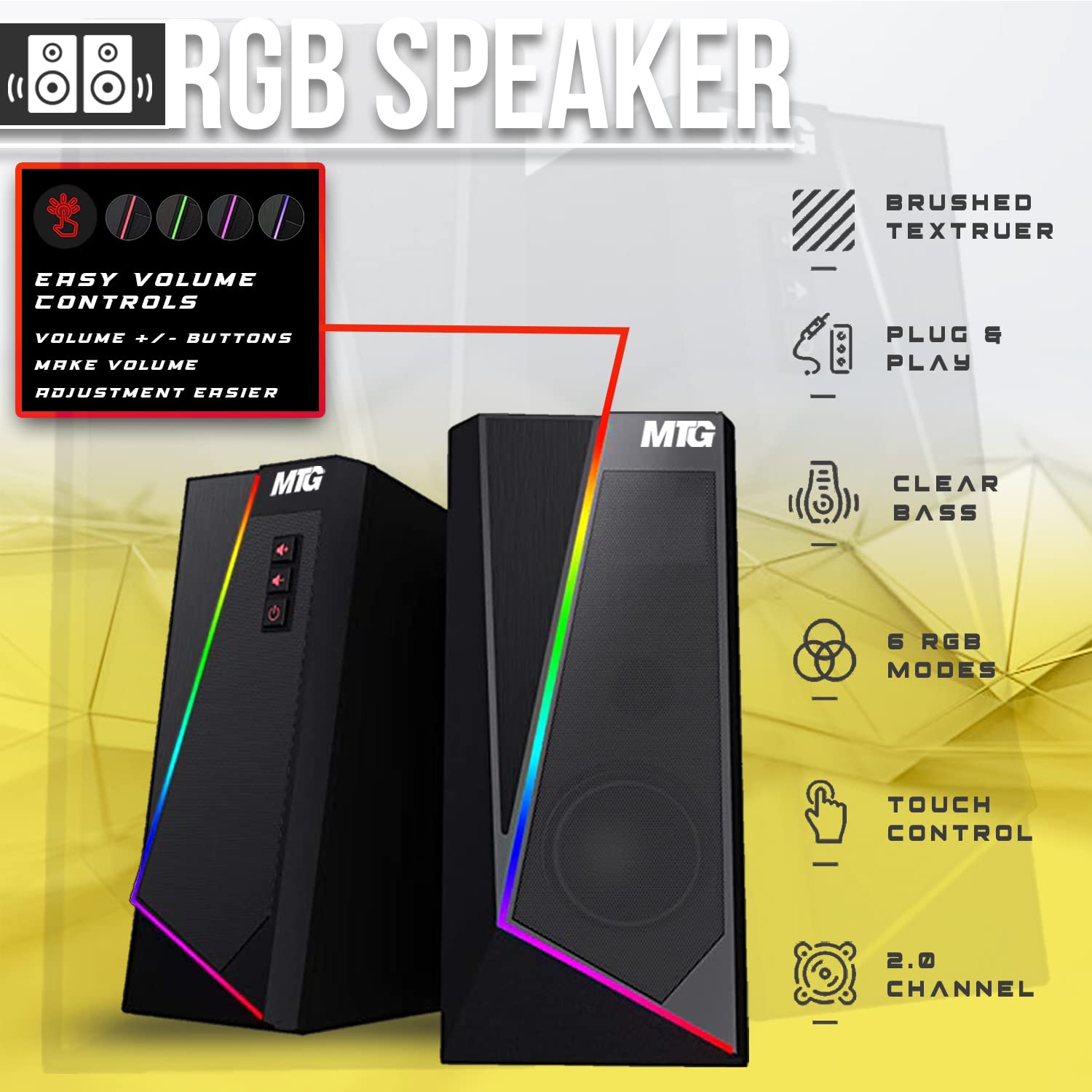 TechMagnet Computer Desktop PC, Intel Core i5 8th Gen, Heera, 8GB Ram, 512GB SSD, MTG New 22 Inch Dual Monitor, MTG Wireless Keyboard Mouse, RGB Speaker, Webcam, Win 11 Home (Renewed)
