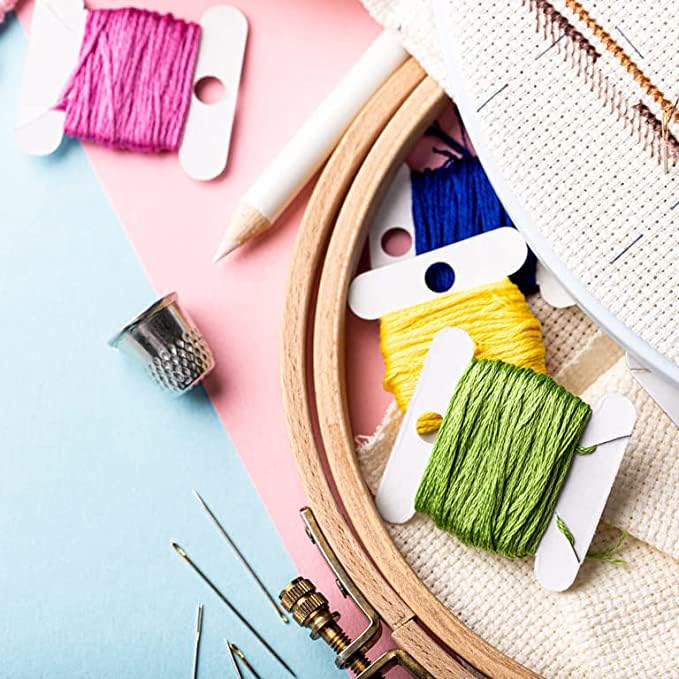 Incraftables Embroidery Thread for Bracelets 100pcs. Embroidery Floss for Friendship Bracelets String Making. Embroidery Floss Kit w/Needles, Threaders & Yarn Tools. Best Cross Stitch Rainbow Skeins