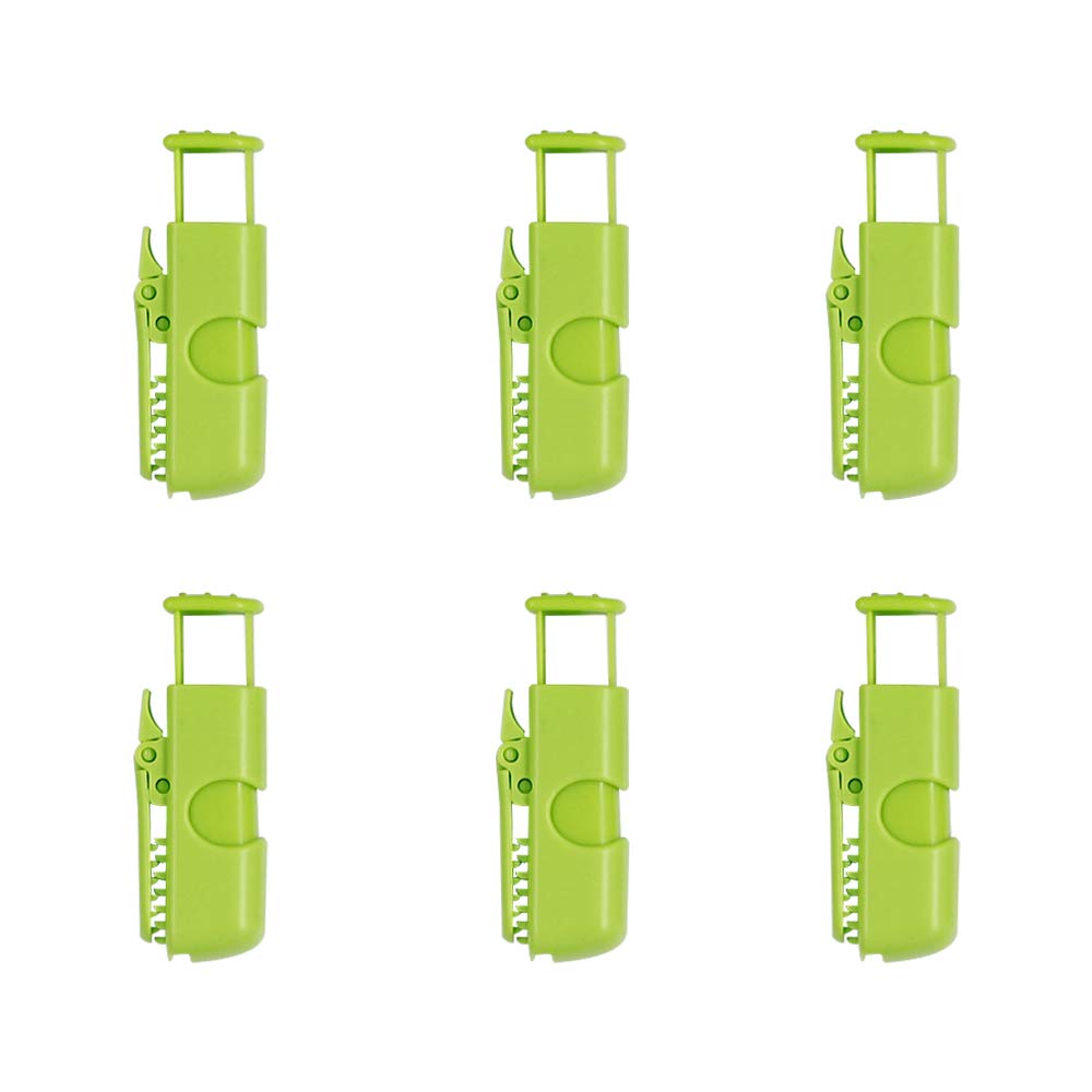 Pankia Bag Clips Multi-function Fruit Bread Bag Clip, Easy Grips Bag Cinch for Chip Bag Snack Bag Food Storage (6 Pack)