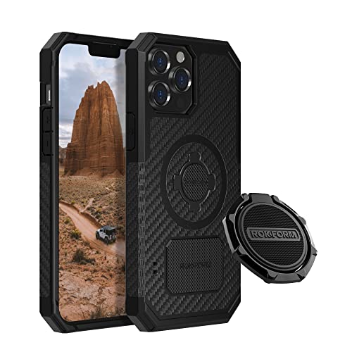 Rokform - iPhone 13 Pro Max Rugged Case + Twist Lock Sport Ring Stand & Grip (RokLock Series)