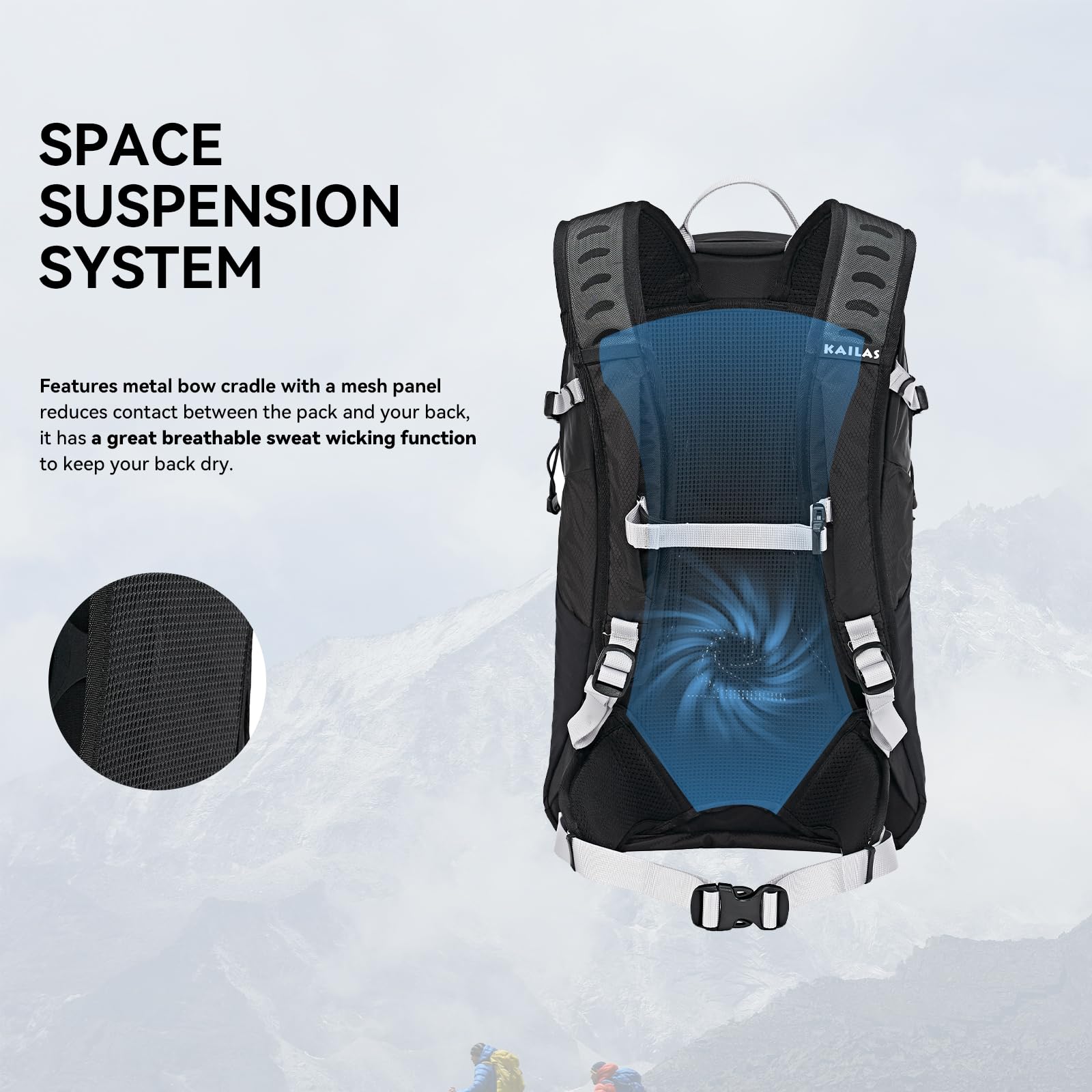 KAILAS Hurricane 20L Small Hiking Backpack Lightweight Daypack for Women Men Travelling Camping Outdoor Trekking Dark Green