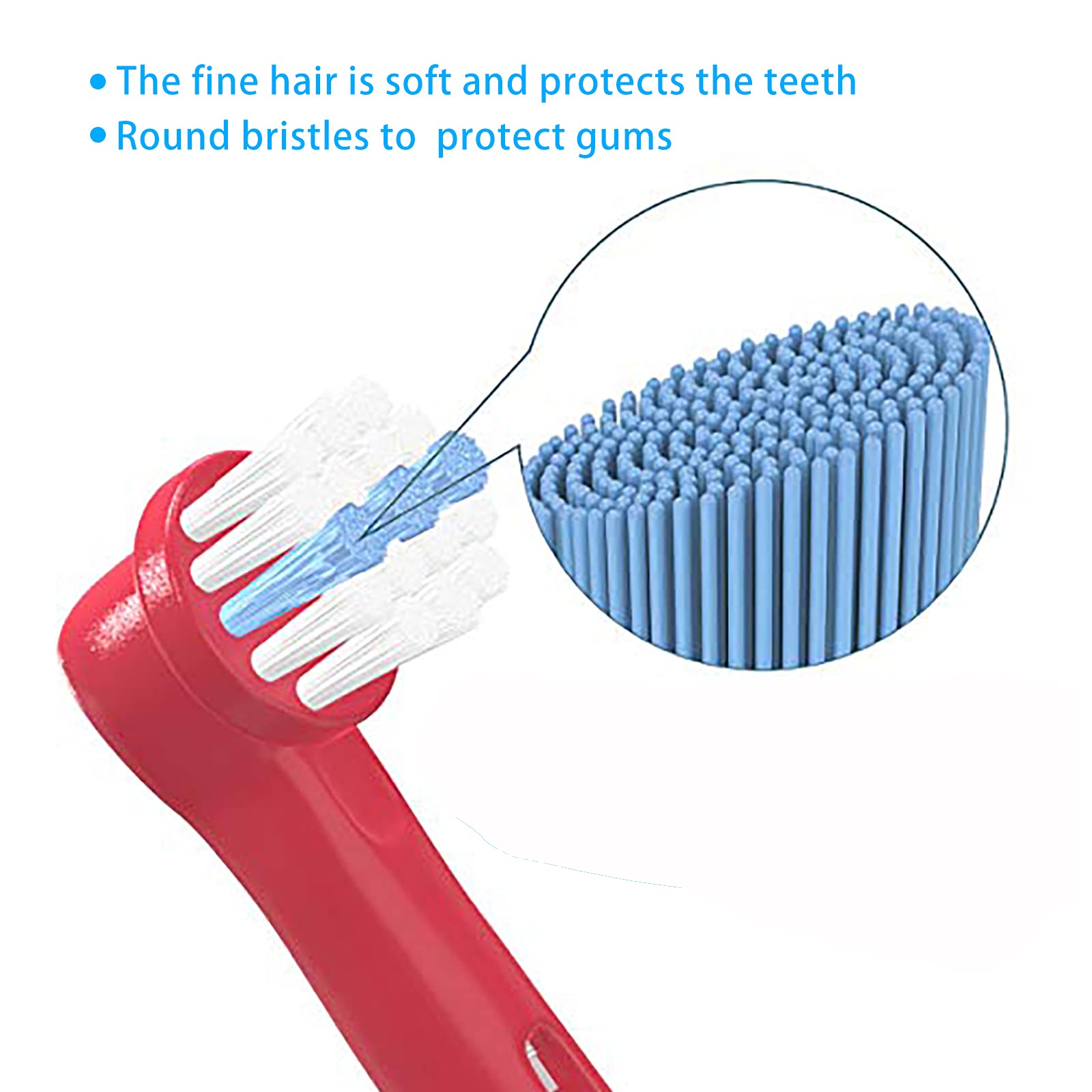Kids Toothbrush Replacement Heads for Oral B Electric Toothbrush Replaced Brush Heads Soft Bristles for Children 8 Pack