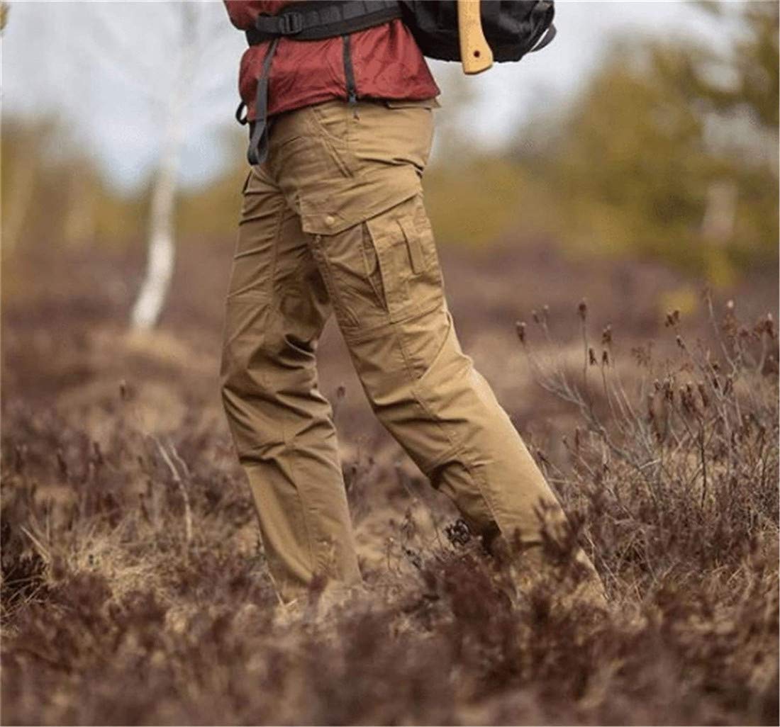 LELEBEAR 2021 Upgraded Tactical Waterproof Pants, Mens Waterproof Hiking Tactical Trousers for Combat Outdoor Hiking (Gray, XX-Large)