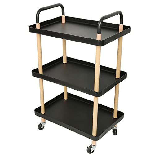 SLNFXC Kitchen Three-Story Multi-Function Installation cart Living Room Home Accessories Storage Rack (Color : D)