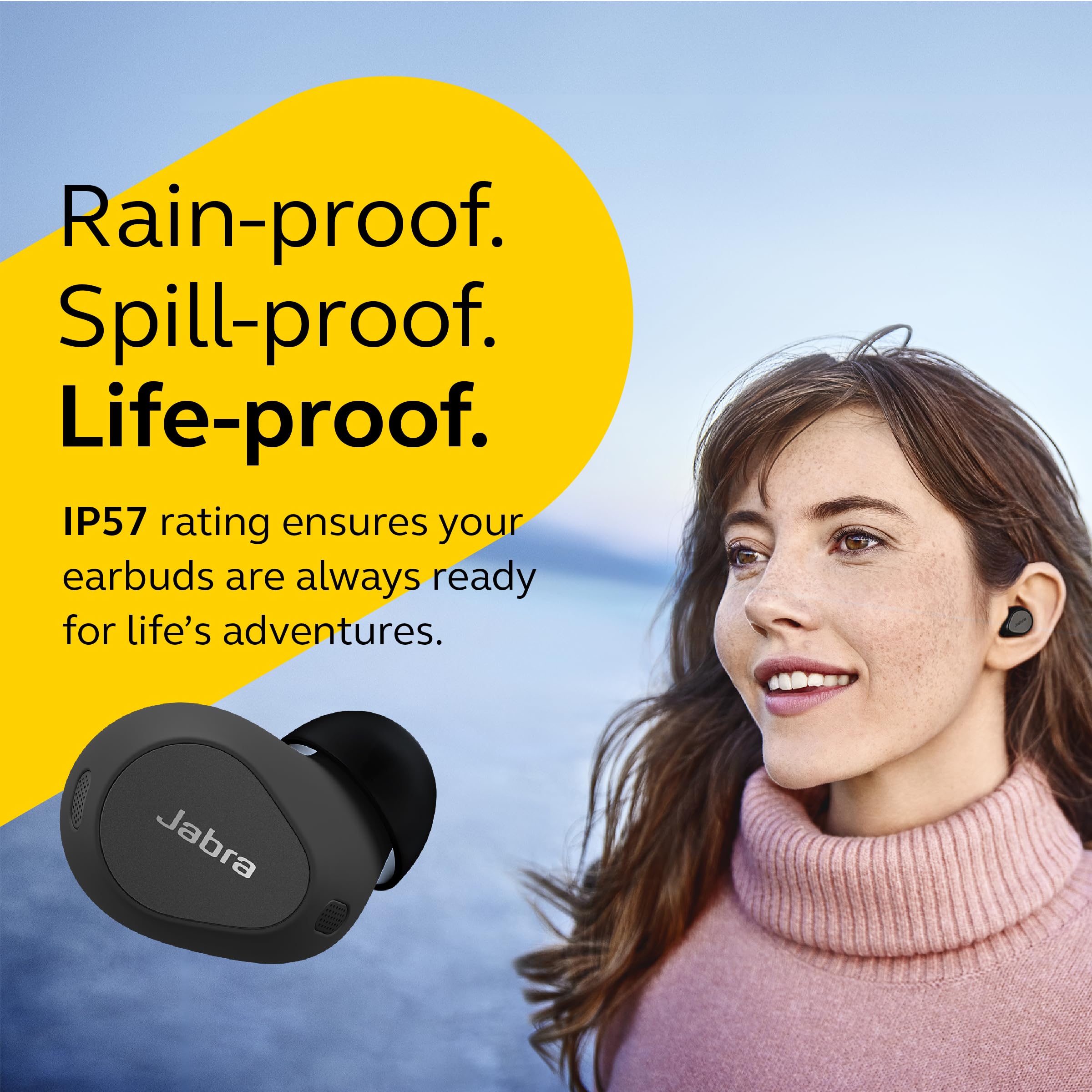 Jabra Elite 10 True Wireless Bluetooth Earbuds β Advanced Active Noise Cancelling with Dolby Atmos Surround Sound, All-Day Comfort, Multipoint, Crystal-clear calls β Matte Black