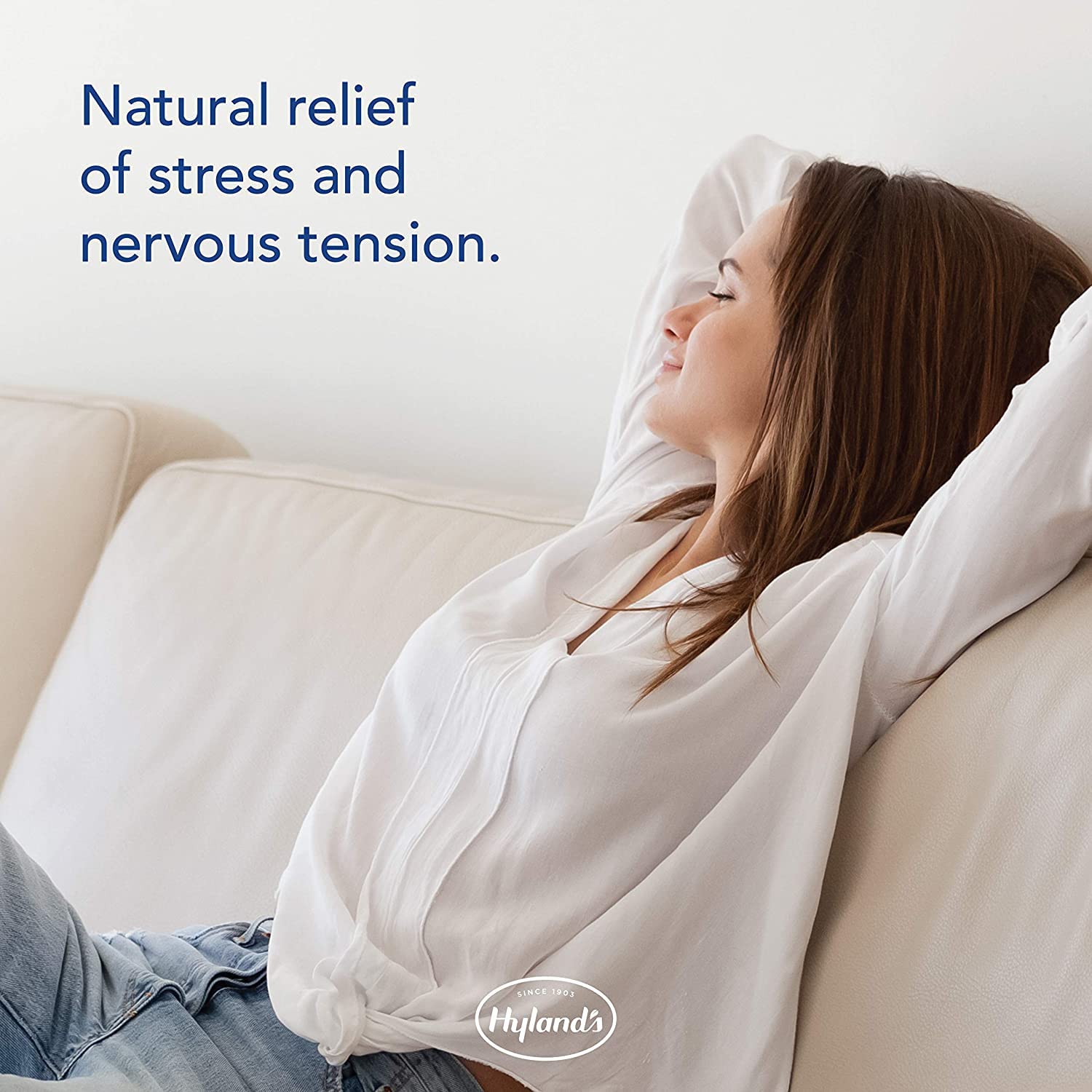 Hyland’s Nerve Tonic Stress Relief Tablets, Natural Relief of Stress, 500 Count