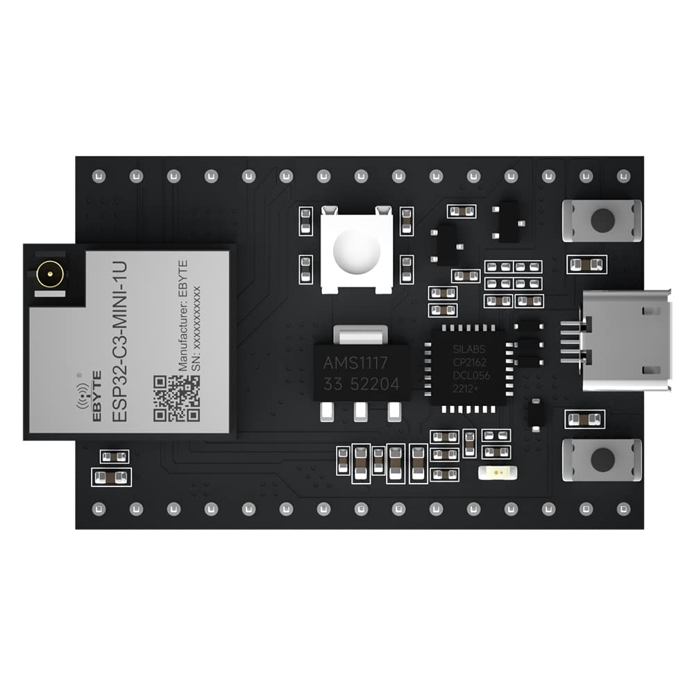 Test Kits for ESP32 ESP32-C3 2.4G WiFi Module ESP32-c3-mini-1U Dual Core Mcu Lower Power 20dbm 400m esp32 SOC IPEX Antenna for Wearables and IoT Devices