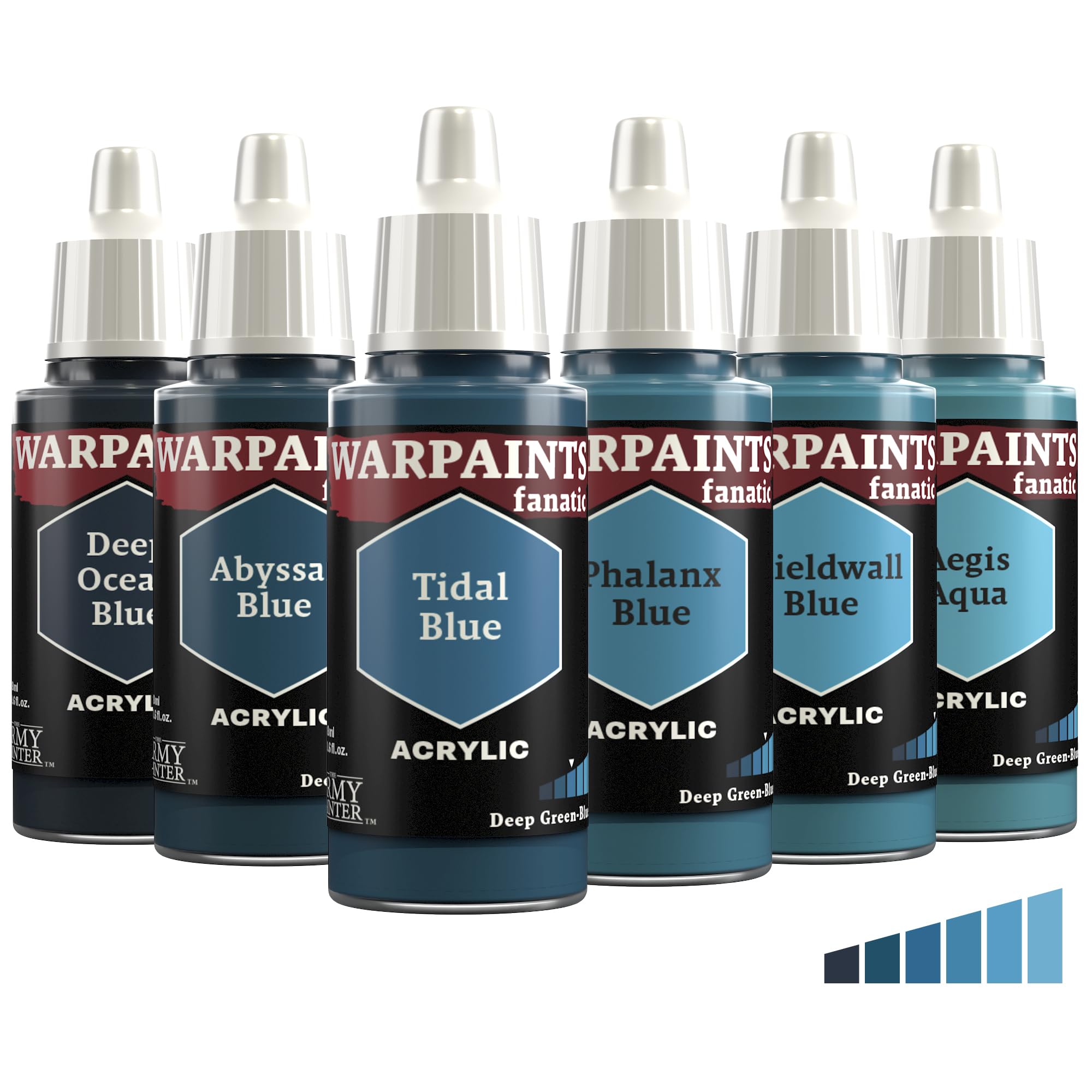 The Army Painter, Warpaints Fanatic Flexible Triad: Warm Reds 6 x 18 ml Acrylic Paint, Miniature Hobby Painting, Quality Paint for Miniature Wargaming