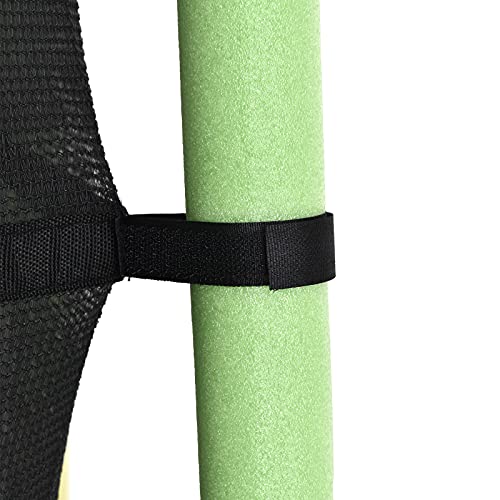MengK FCH Kinder Trampolin Jumper 140 cm mit gepolsterten Stangen und Sicherheitsnetz, Gelb und Grün