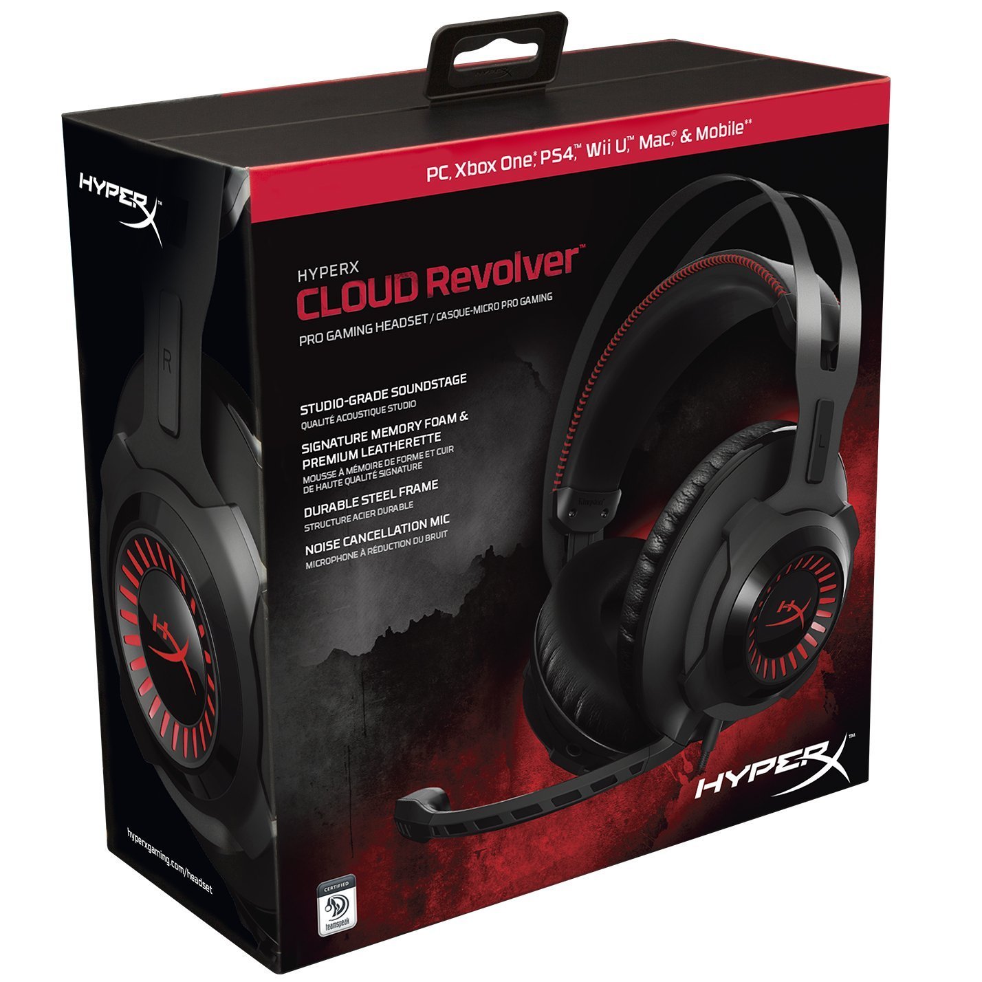 HyperX Cloud Revolver Gaming Headset for PC & PS4 (HX-HSCR-BK/NA) (Renewed)