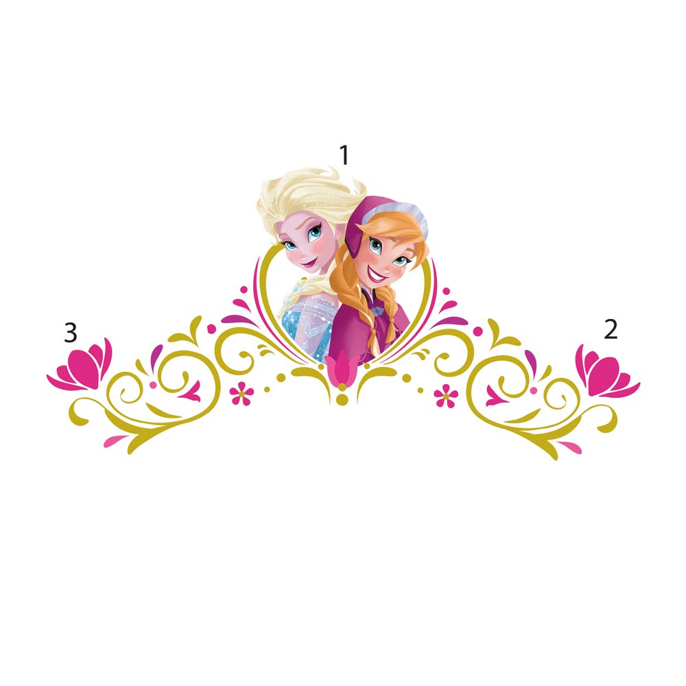 RoomMates RMK2748GM Disney Frozen Springtime Custom Headboard Peel and Stick Giant Wall Decals 40.5 " x 20.75 "