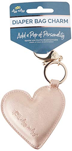 Itzy Ritzy Diaper Bag and Purse Charm, Keychain and Luggage Marker; Measures 6β Long and 3β Wide; Features Durable Clasp and Trendy Gold Hardware, Gold