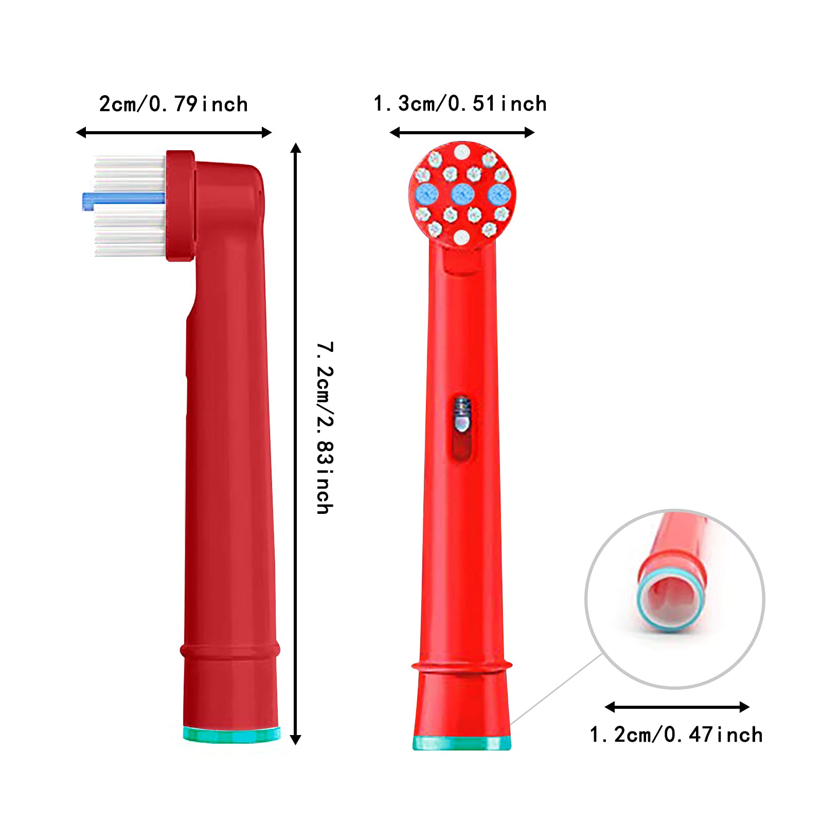 Kids Toothbrush Replacement Heads for Oral B Electric Toothbrush Replaced Brush Heads Soft Bristles for Children 8 Pack