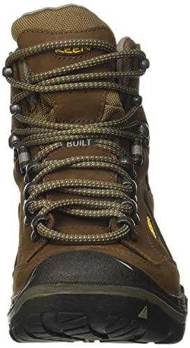 KEEN Men's Durand 2 Mid Height Waterproof Hiking Boots, Cascade Brown/Gargoyle, 12 Wide
