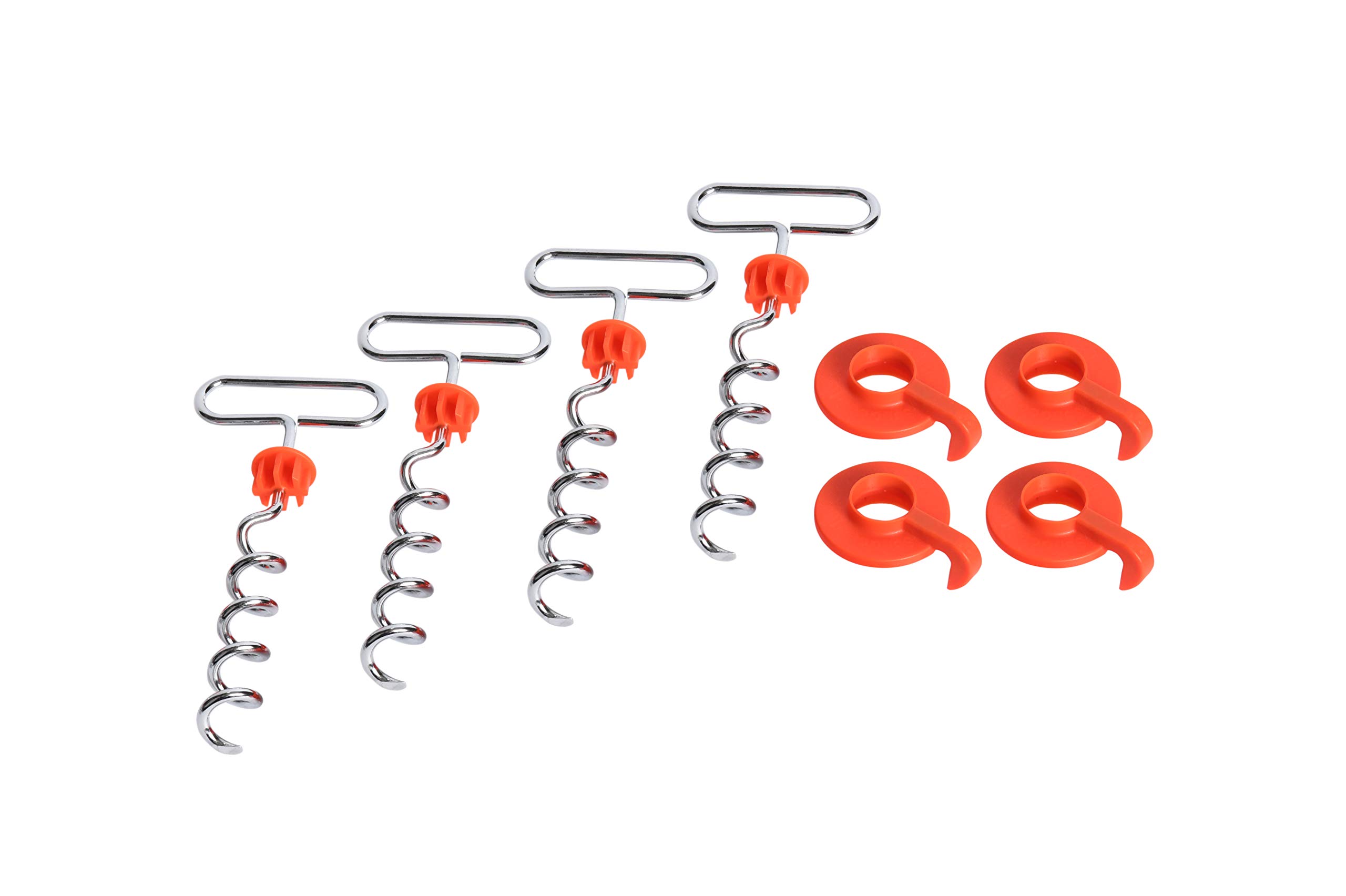 IntelliLeash EZ-Tent-Stayk (4 Pack): Secure Stakes for Tents, Canopies, & More - No Hammer Needed!