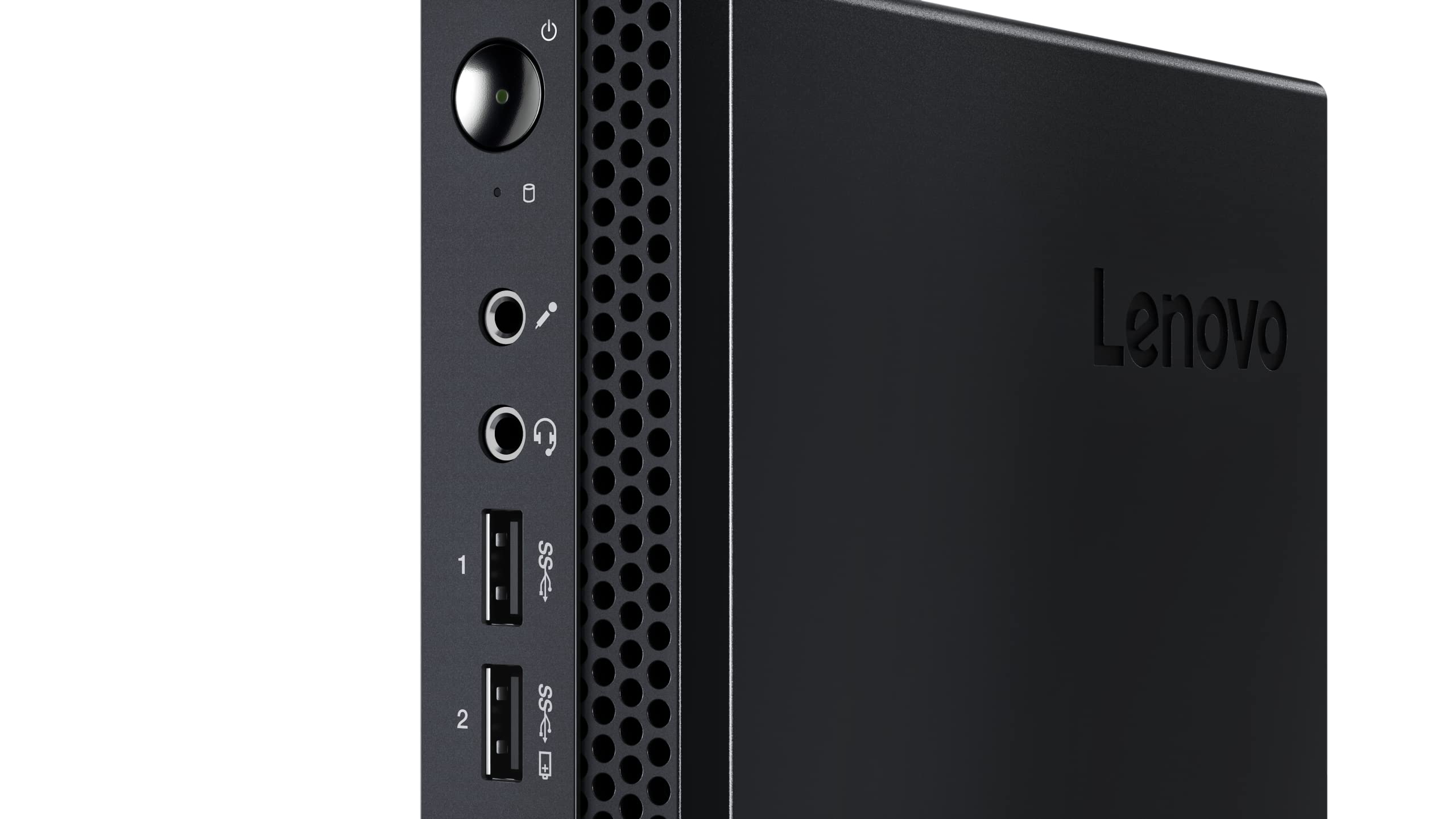 Lenovo ThinkCentre M625Q Thin Client Desktop Computer, AMD A9-9420e Processor, 4 GB DDR4 SDRAM, 128 GB SSD, AMD Radeon R5 Graphics, Windows 10 Pro, 10TF002WUS, Black