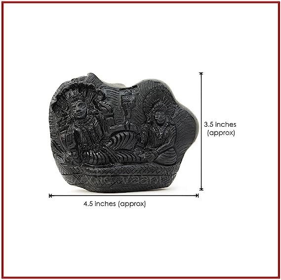 Vedic Vaani The Rarest Sculpture Laksmi Narayana Sacred Blessings Shaligram (Pack of 3)