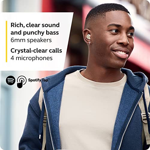 Jabra Elite 3 in Ear Wireless Bluetooth Earbuds – Noise Isolating True Wireless Buds with 4 Built-in Microphones for Clear Calls, Rich Bass, Customizable Sound, and Mono Mode - Light Beige