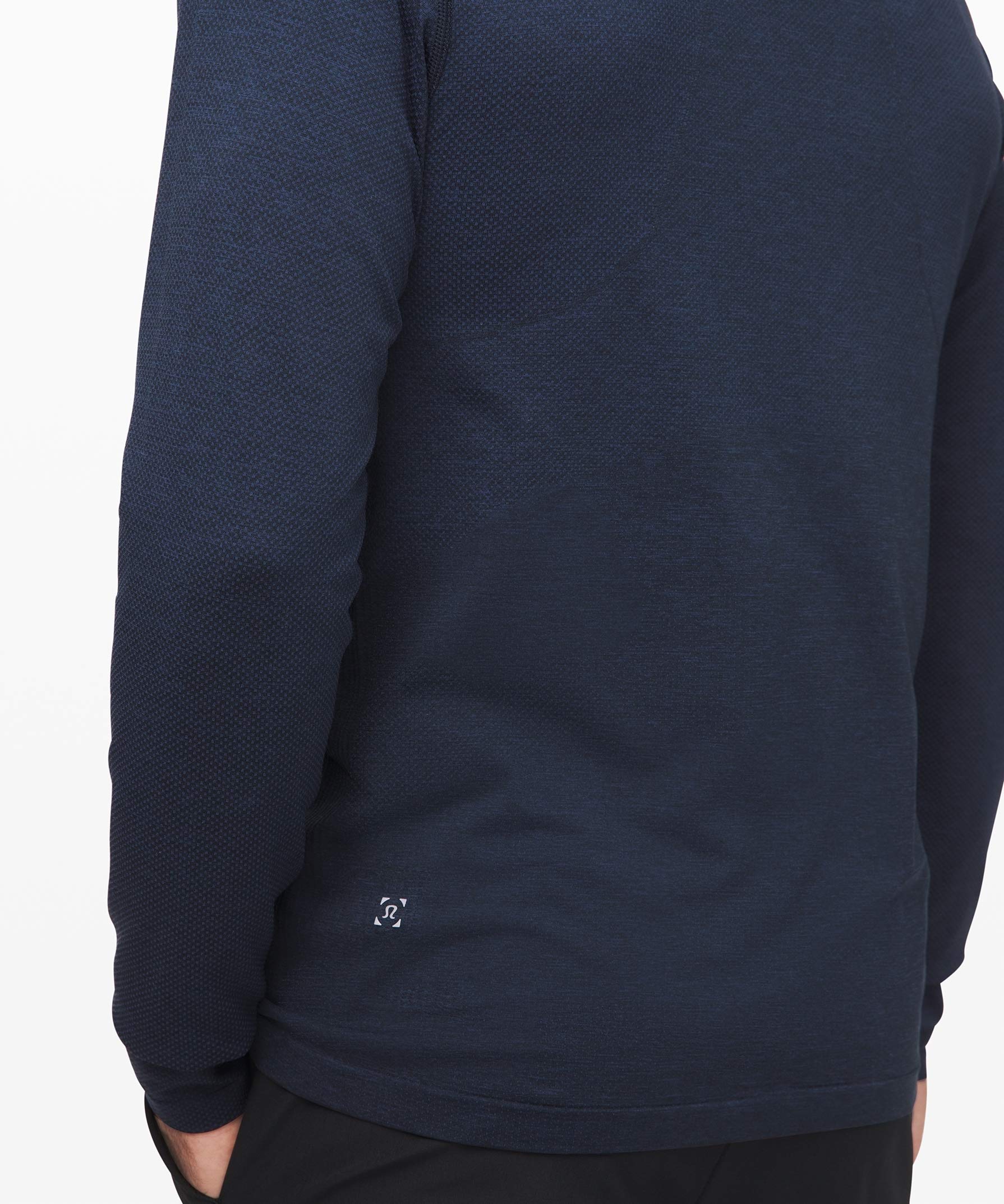 Lululemon Athletica Mens Metal Vent Tech Henley Long Sleeve Shirt (Mineral BlueNautical Navy, XXL)