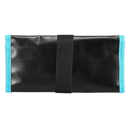 MengK Waterproof PVC Fishing Jig Bag 12 Pockets Protective Lure Bag Jig Storage Cover Bag Pouch Fishing Baits Tools Accessories Storage Organizer Bag