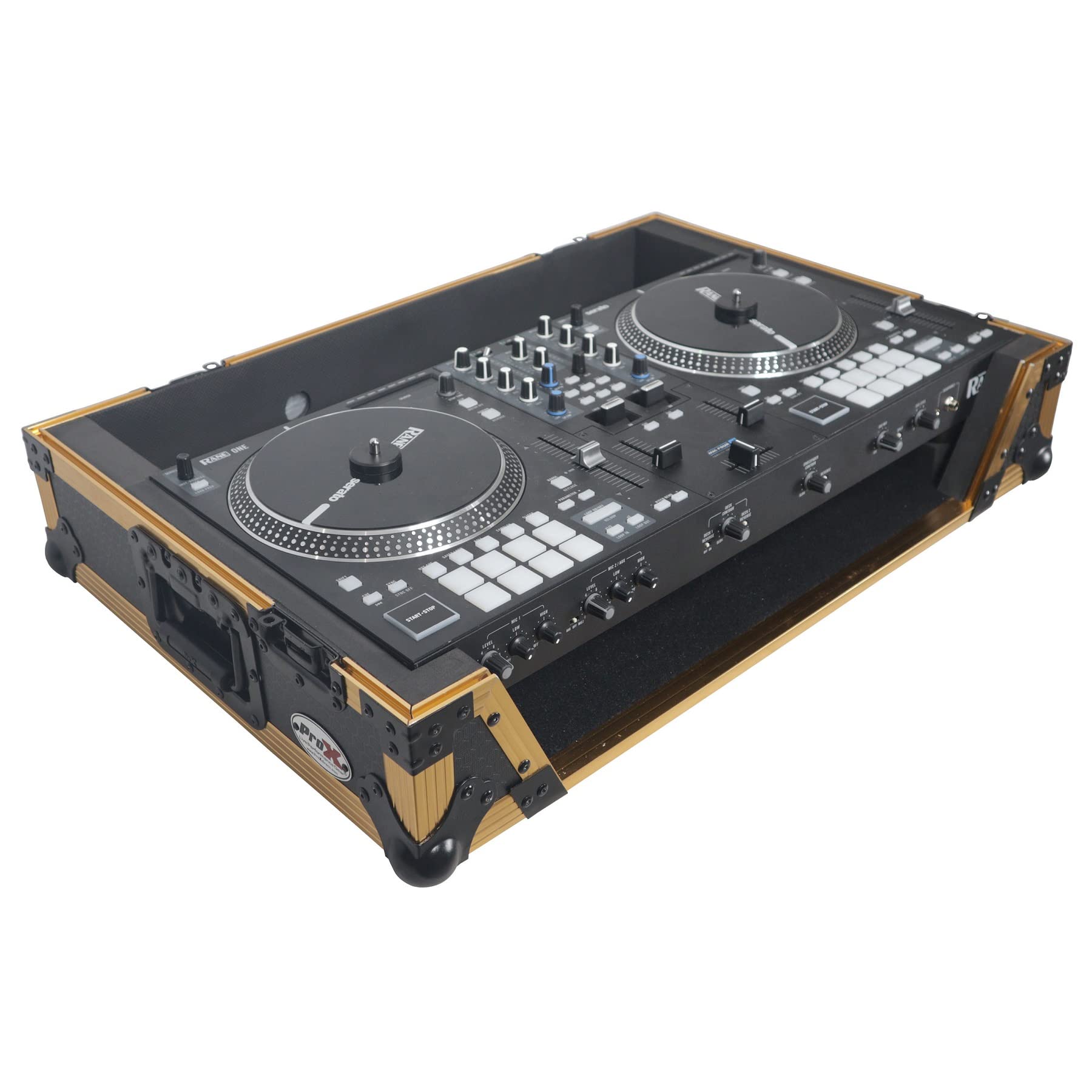 ProX ATA Flight Style Road Case for RANE ONE DJ Controller with Wheels - High-Density Protective Foam for Interior Support - Protective Finish on Laminated 3/8" Plywood - XS-RANE ONE W FGLD