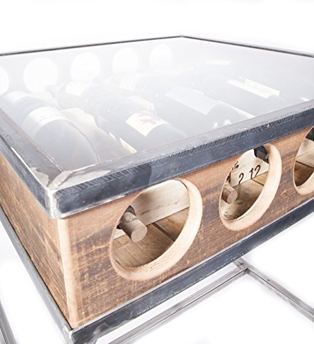 wine rack bar height table