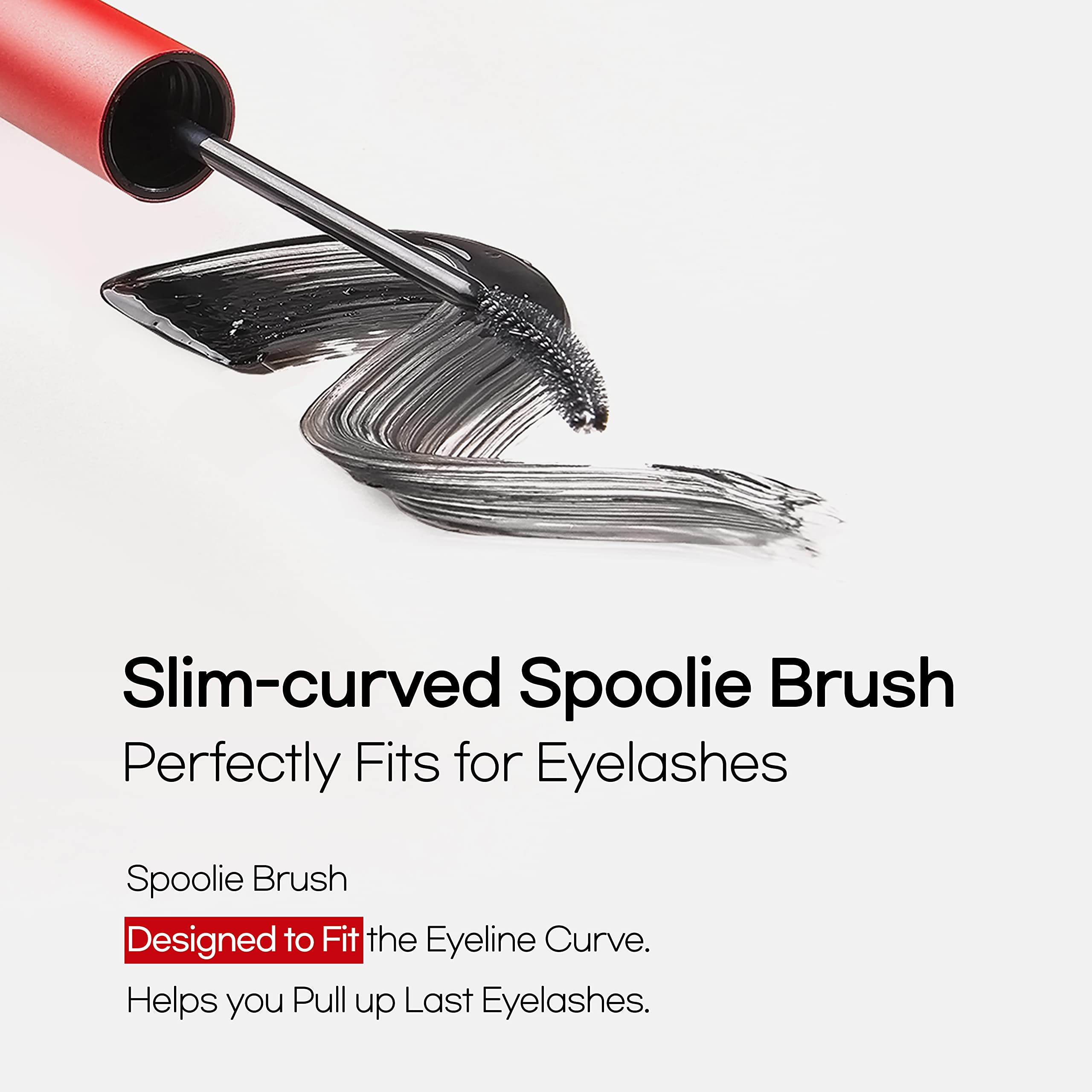 MERYTHOD Waterproof Mascara No Flaking Made in Korea 0.24 oz (01 Black)