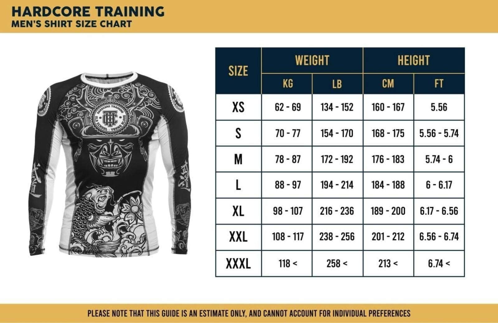 Jitsu Rash Guard for Men Gentle Strong Long Sleeve BJJ Gym Crossfit MMA Training Fitness Compression Base Layer No Gi Black