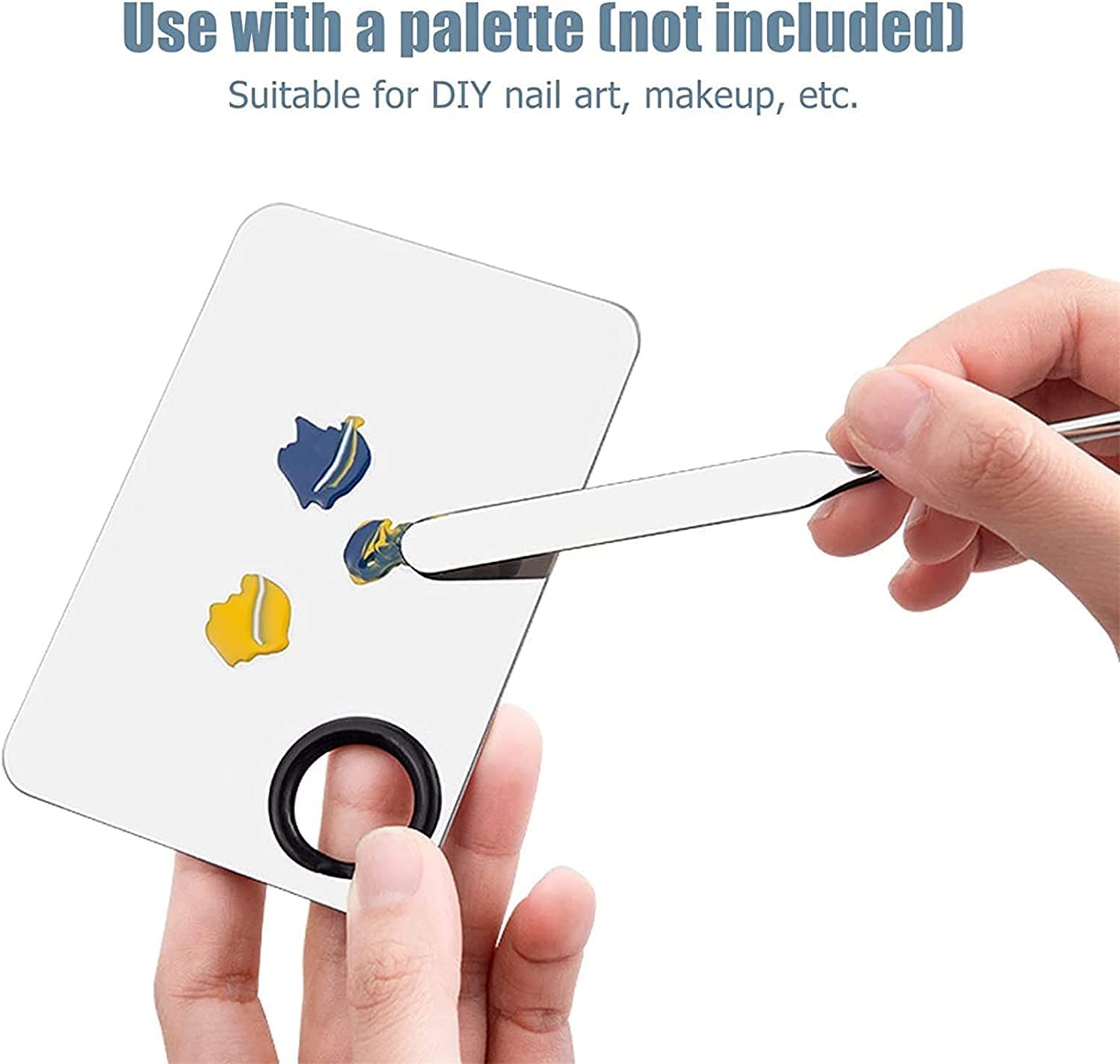 KnjoFly Picasso Spatula Makeup Korean, Picasso Makeup Spatula, Stainless Steel Makeup Spatulas and Palette Set, Makeup Spatula Koreanm (Acrylic)