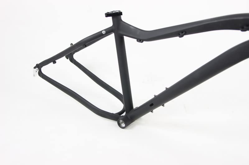 Motobecane Boris Fat Bike Frame Frameset Rigid Fork Unbranded Mountain Bike for 26 Inch Wheels (15" fists most riders 5'5" to 5'8" tall)