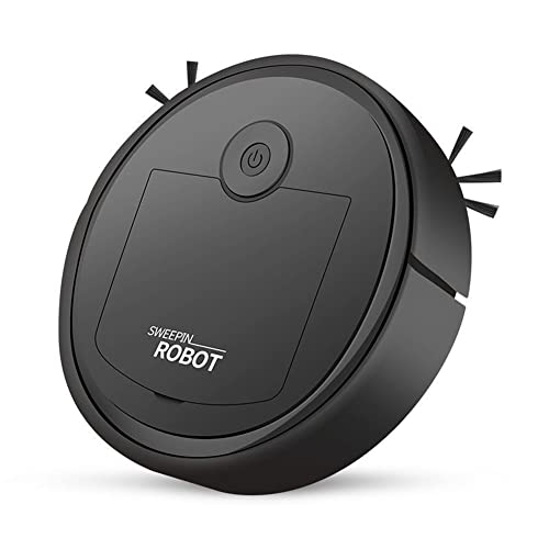 TOCHCA Robotic Vacuum Intelligent Low Noise Floor Sweeper Dust Catcher Carpet Cleaner,Black