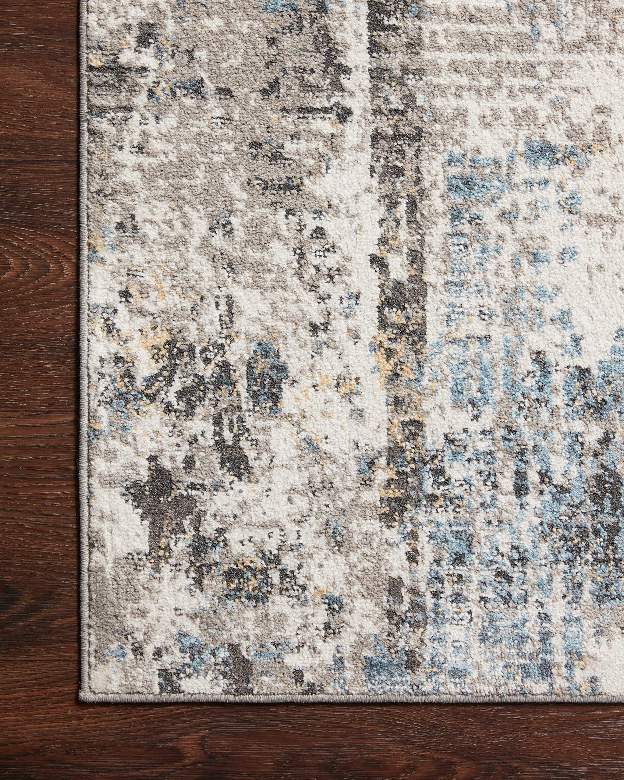 Loloi II Maeve Collection MAE-02 Slate/Mist 6'-7" x 9'-10" Area Rug