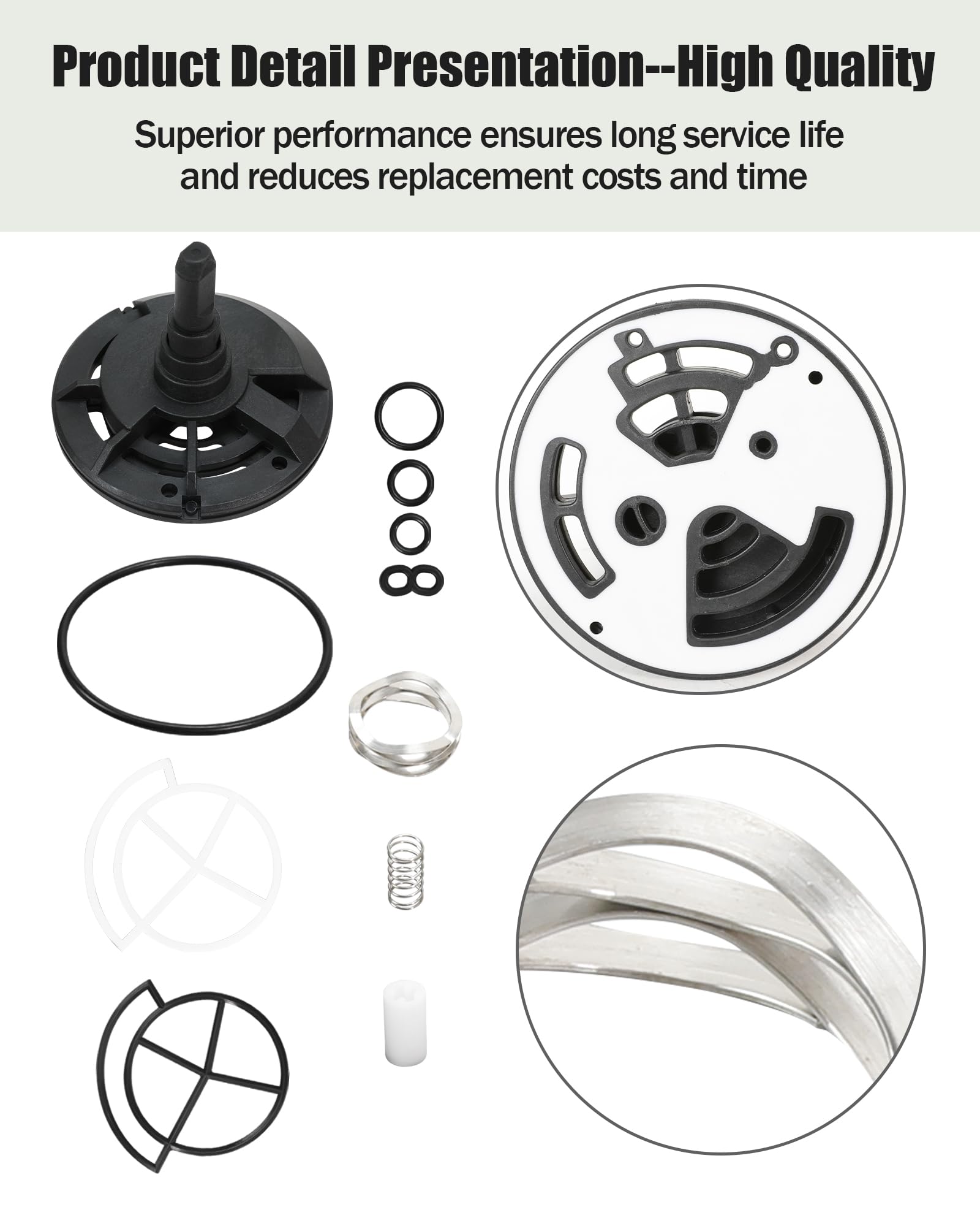 Upgraded Water Softener Standard Valve Rotor and Seal Kit 7238468 Fit for Whirlpool, Kenmore, EcoPure, GE, Morton, NorthStar