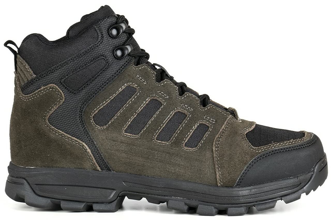 LAPG Terrain Dark Charcoal Mid Hiking Boots for Men, Men's Lightweight Hiking Boots, Ankle Hiking Boots for Men - 4-Standard