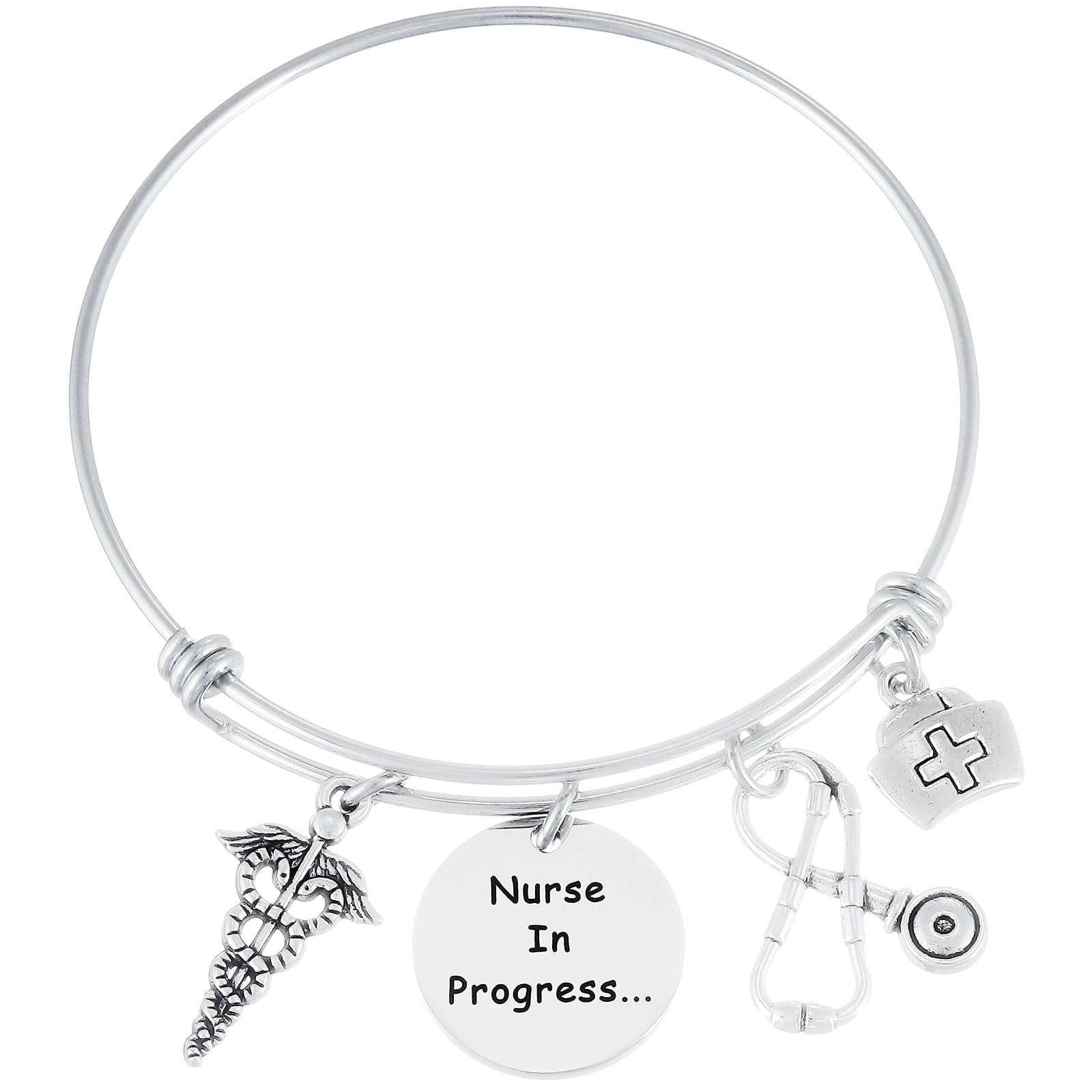 Kivosliviz Nursing Student Bracelet Jewelry Nurse Progress Future Nurse Gifts