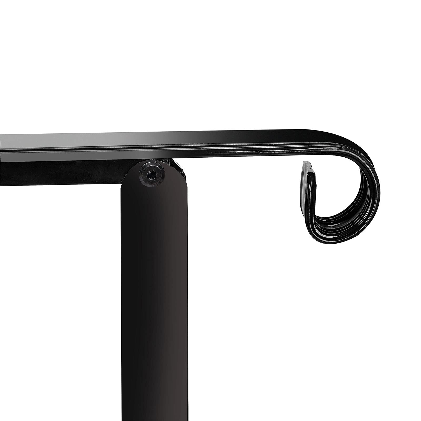 Metty Metal Outdoor Stair Railing, Black Handrails for Outdoor Steps 4 Step Handrail Fits