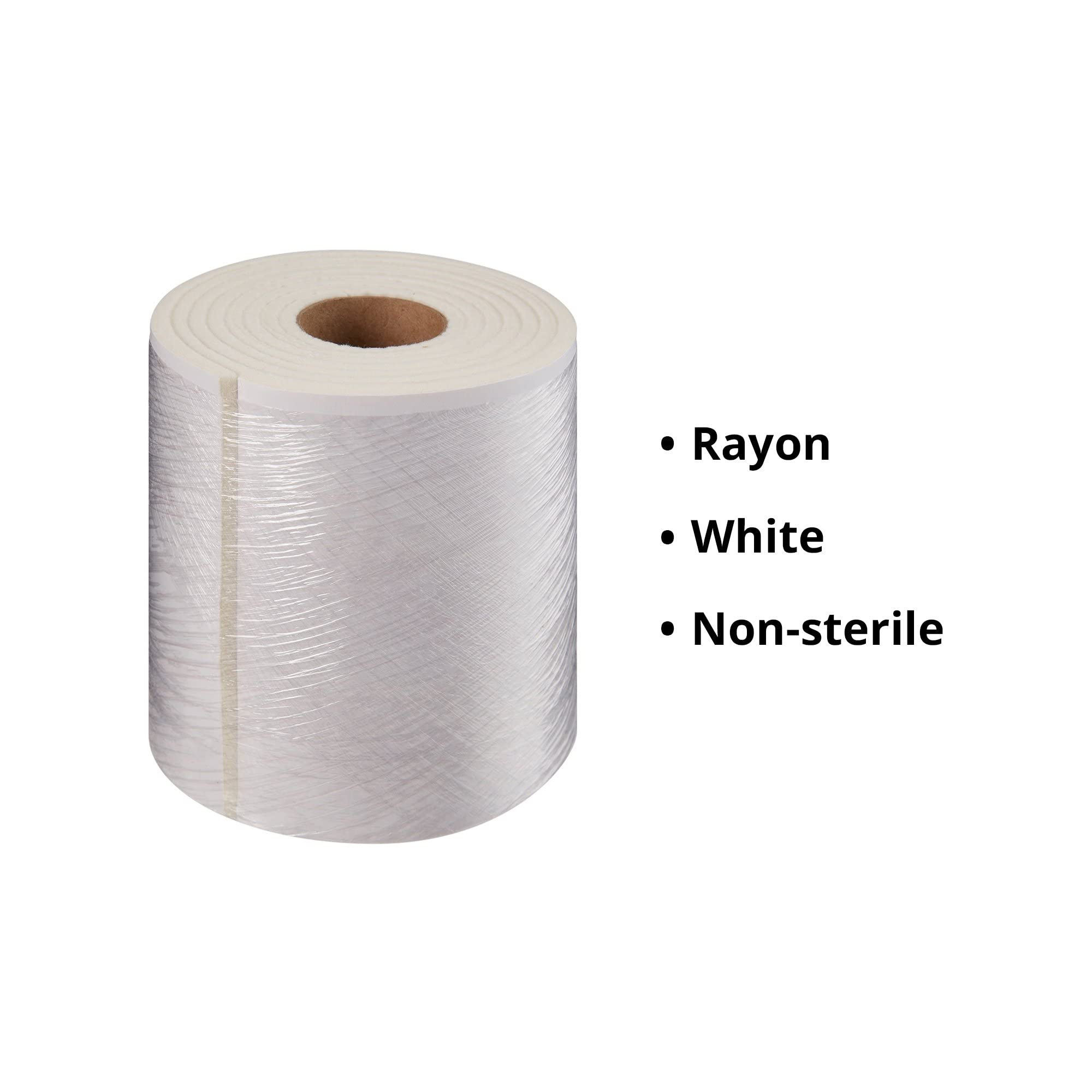McKesson White Orthopedic Felt Roll with Adhesive Backing Rayon Splint and Cast Padding 1/4" x 6" x 2.5 Yards, 1 Count