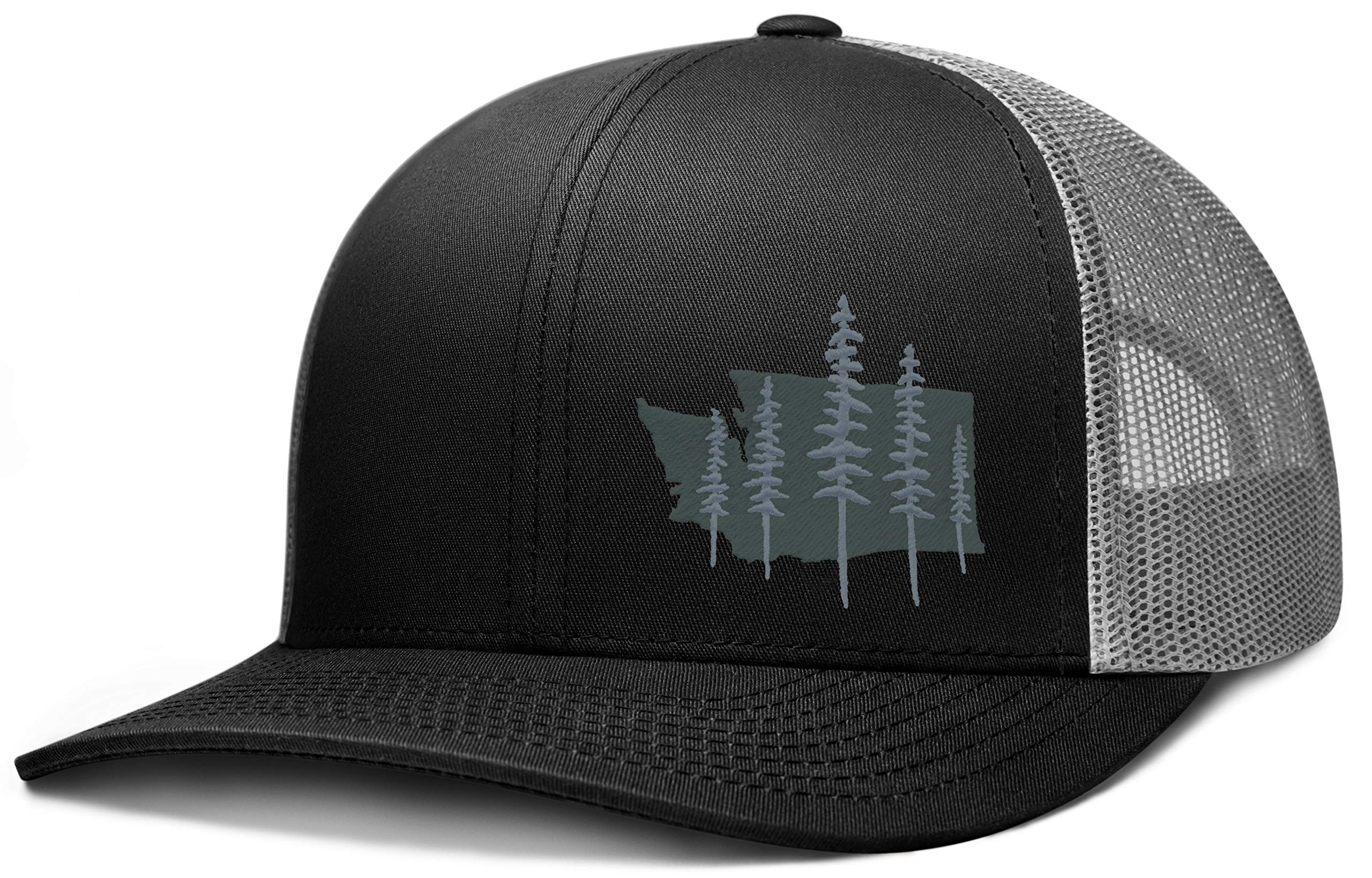 LARIX GEAR Washington State Forest (Black Graphite Hat) Granite Gray Graphite Gray Logo