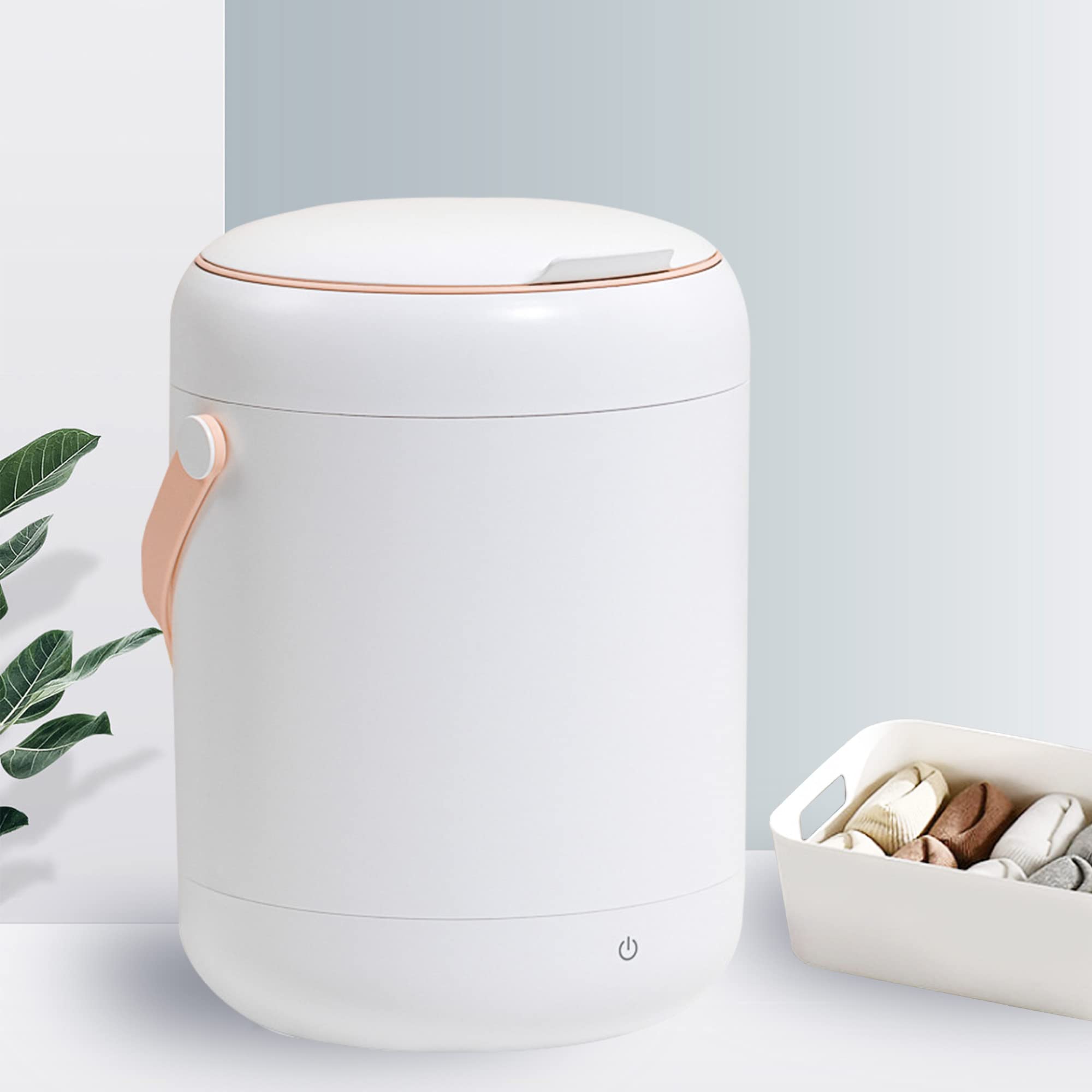 MEHIDFY Portable Washing Machine, 3L Ozone & Blue Light Deep Clean Portable Washer, Smart Timer Control Countertop Washing Machine, Mini Washing Machine for Underwear, Socks, Baby Clothes (White)