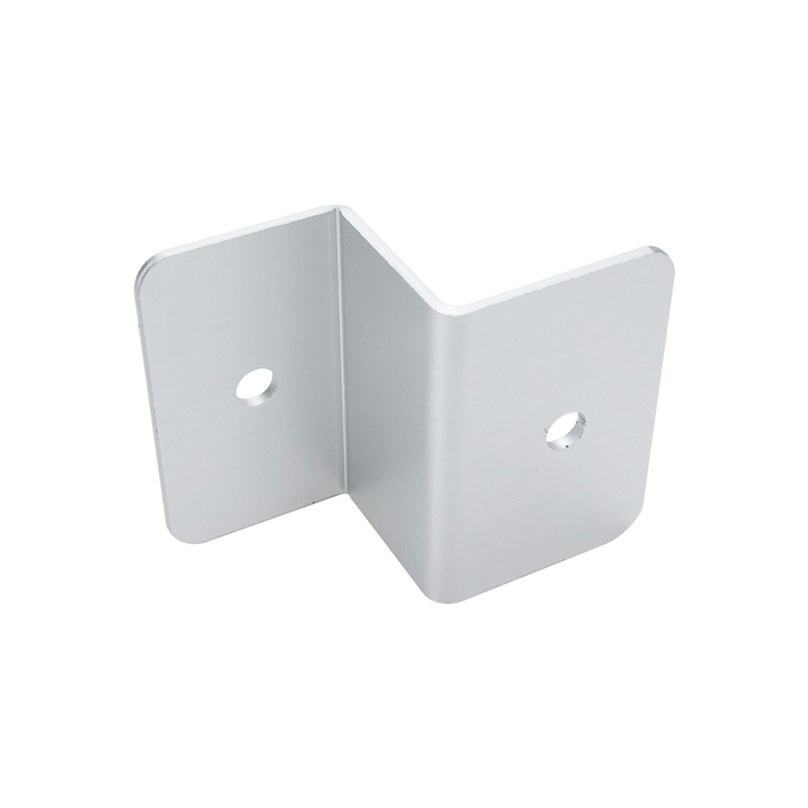 KUMGROT 4 Sets Solar Panel Brackets Aluminum Alloy Z Brackets for Solar Panels Roof RV Boat Off Grid, Silver