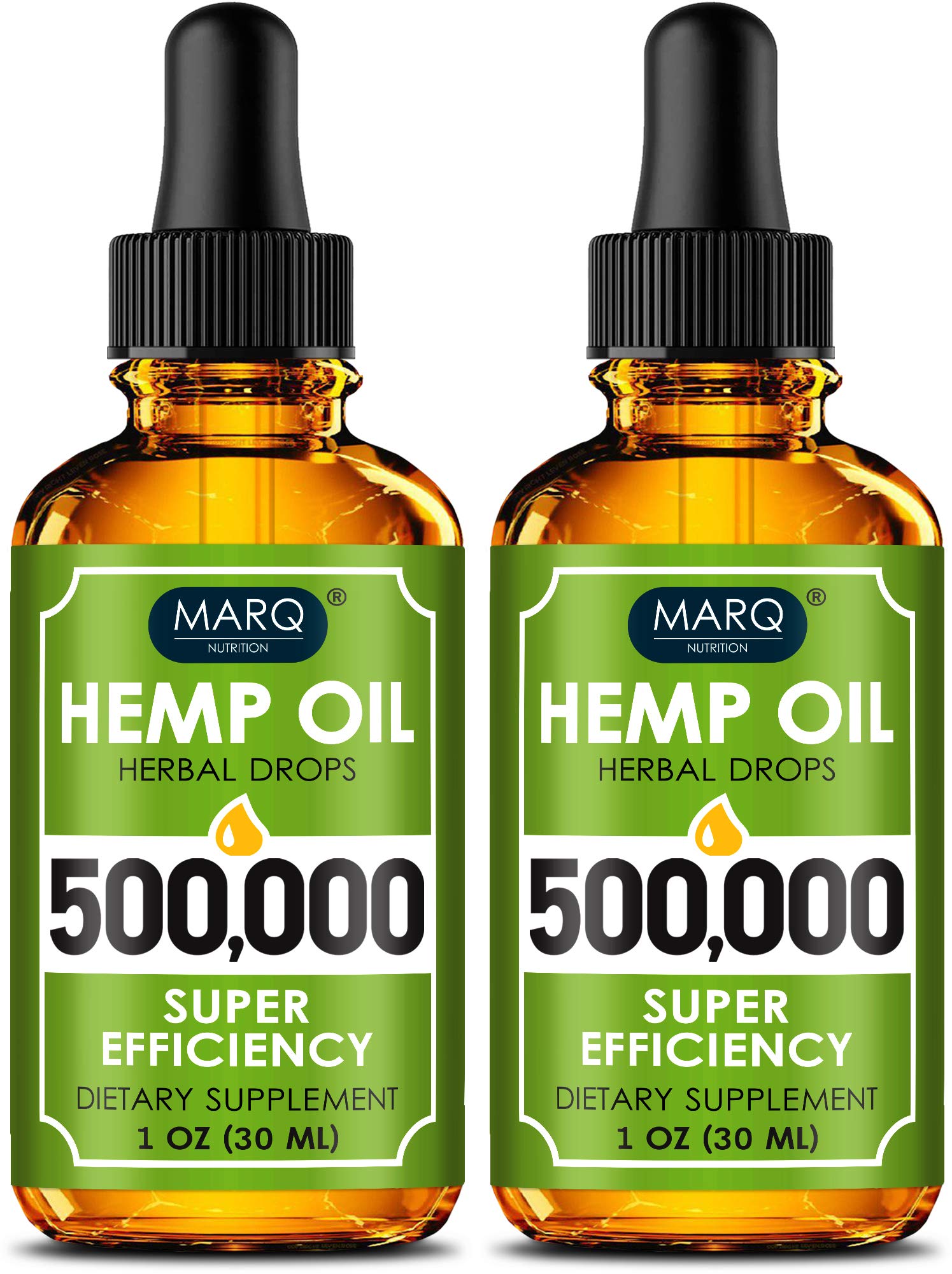Hеmp Oil (2 Pack) – 500,000 – Colorado Sеed Extract - Natural Omega 3, 6, 9 Source - Made in USA - Providеs Restful Sleep