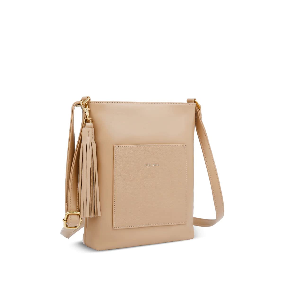 Pixie Mood Lily 9.5 x 10 Vegan Leather Crossbody Bag, Coconut Cream