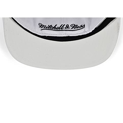 Mitchell & Ness Blank Dynasty Fitted Flat Bill Hat, White
