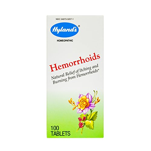 Hyland’s Hemmoroid Treatment, Natural Hemorrhoid Relief of Hemroid Itching and Hemerroid Burning from Hemorrhoids, 100 Quick Dissolving Tablets