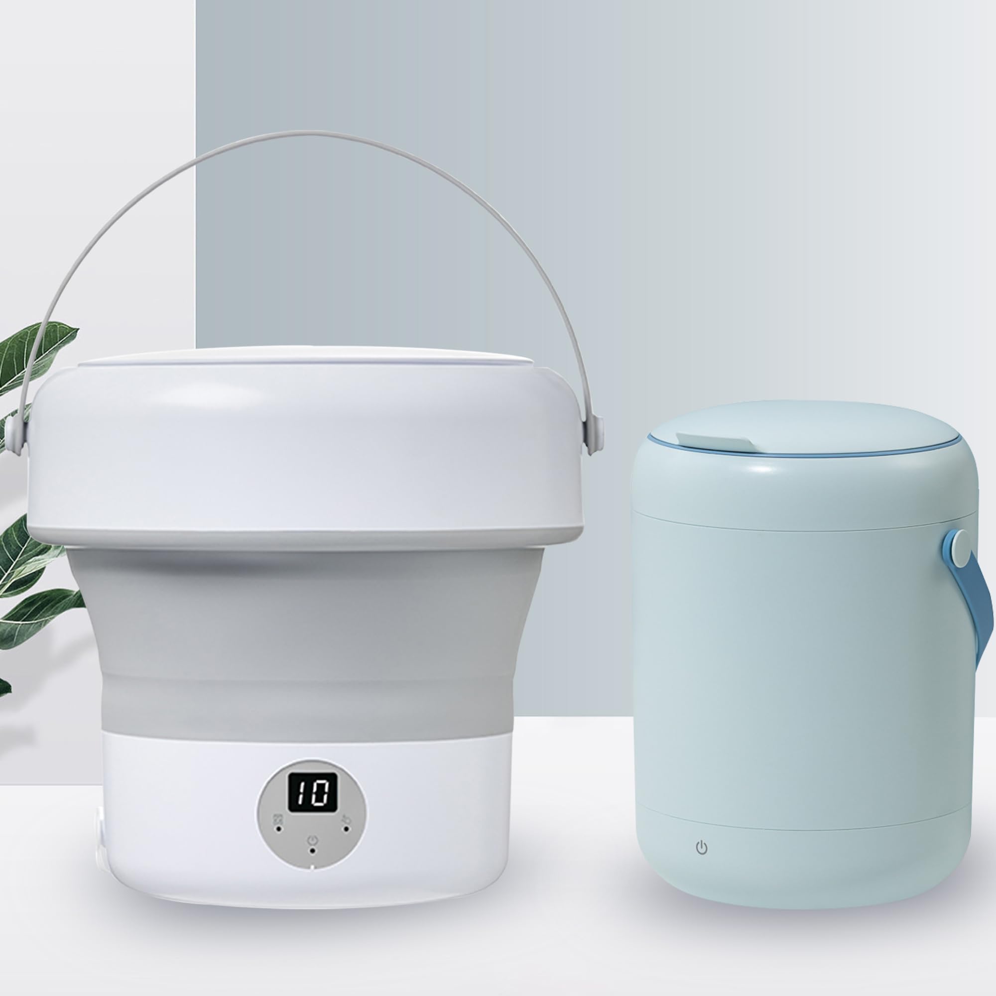 MEHIDFY Portable Washing Machine, Portable Washer, Intelligent Mini Washer, Mini Washing Machine, Underwear Washing Machine, Countertop Washing Machine, Ozone & Blue Light Deep Clean