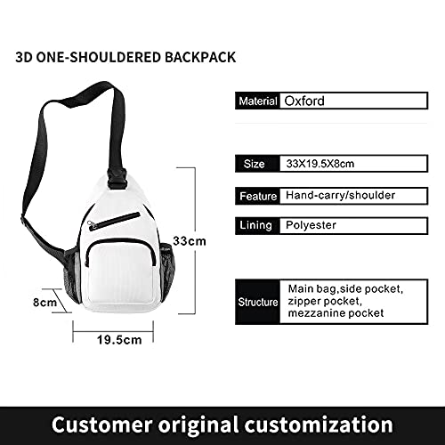 ZHONGYOULIFE Anime baki Surrounding Single Shoulder Bag grappler Manga Sling Bag Cosplay Daypack (b)